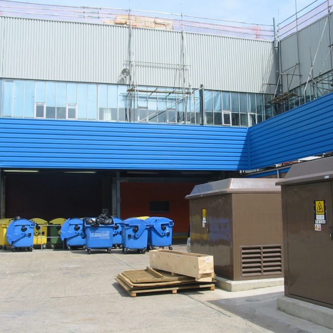 Repainting industrial cladding Cornwall - Alto Roofing & Cladding